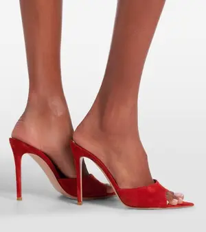 GIANVITO ROSSI Elle Suede Mules
