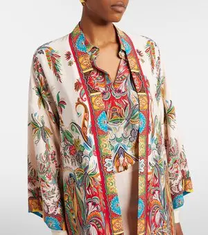 Etro Paisley Silk Kaftan