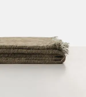 Maison De Vacances Linen Throw - Green