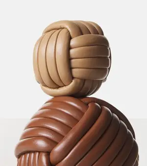 GIOBAGNARA Nodo Leather Paperweight