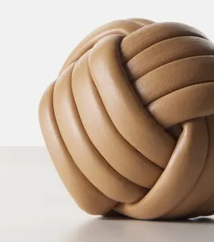 GIOBAGNARA Nodo Leather Paperweight - Beige