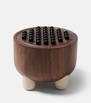 GIOBAGNARA Mocambo Peg Walnut Solitaire Set - Brown