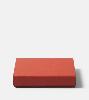 GIOBAGNARA Parma Leather And Walnut Domino Set
