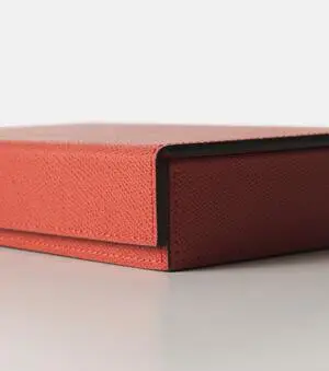 GIOBAGNARA Parma Leather And Walnut Domino Set