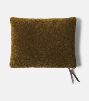 Maison De Vacances Shearling Cushion - Brown