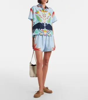 Etro Printed Silk Pajamas