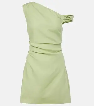 SIR. Asymmetric Linen Minidress