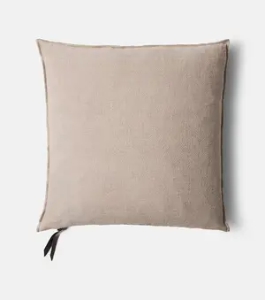 Maison De Vacances Linen Crêpe Cushion - Beige