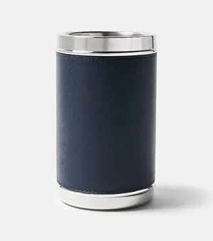 GIOBAGNARA Ocean Steel And Leather Bottle Cooler - Blue
