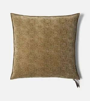 Maison De Vacances Cotton-blend Jacquard Cushion - Brown