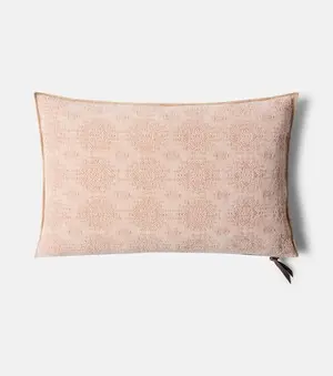 Maison De Vacances Cotton-blend Jacquard Cushion - Pink