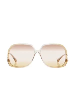 Chloé Wavy Square Sunglasses - Beige