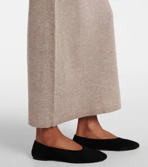 Jardin Des Orangers Gathered Wool And Cashmere Midi Dress