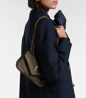 Saint Laurent Loulou Mini Suede Shoulder Bag