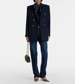 Saint Laurent Loulou Mini Suede Shoulder Bag