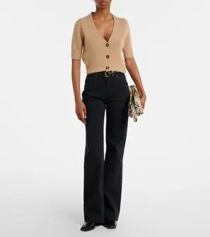 Jardin Des Orangers Cropped Cashmere Cardigan