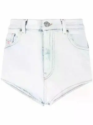 DIESEL® High-rise Denim Mini Shorts