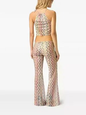 Missoni Halterneck Cropped Top - Neutrals