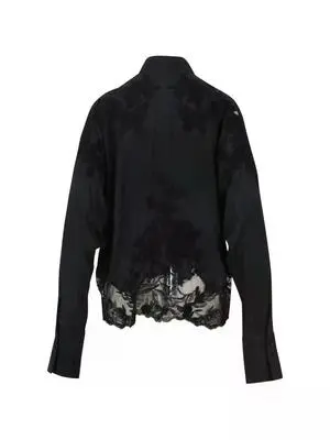 Ermanno Scervino Embroidered Lace Shirt - Black