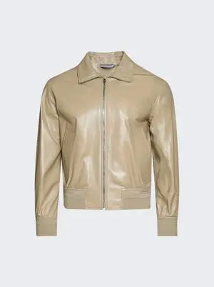 Bottega Veneta Leather Bomber Jacket