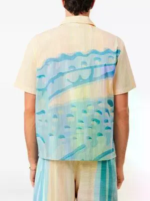 Lacoste Striped Graphic-print Shirt