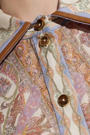 Zimmermann Paisley Print Ramie Shirt