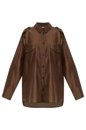 GESTUZ Satin Utility Shirt
