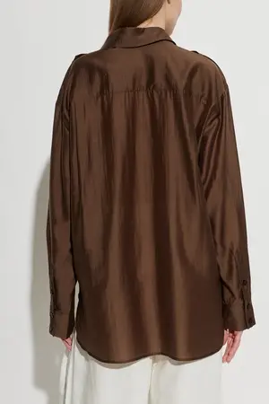 GESTUZ Satin Utility Shirt