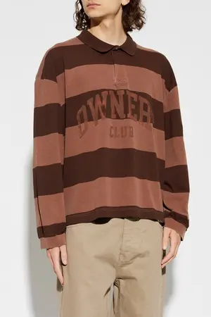 REPRESENT Long Sleeve Polo - Beige
