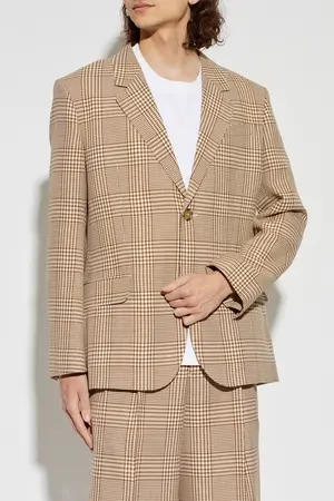Ami Checked Blazer - Brown