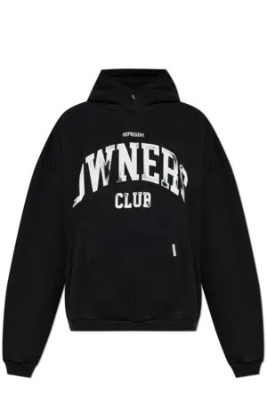 REPRESENT Owners Club" Graphic Print Cotton Hoodie
