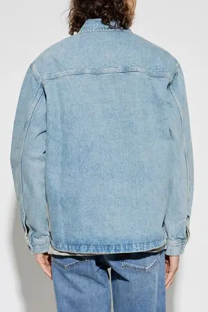 Rag & Bone Denim Jacket With Classic Collar And Metal Buttons