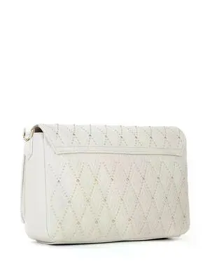 MARIO VALENTINO Diamond-quilted Stud-embellished Shoulder Bag