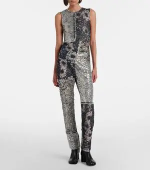 MAISON MARGIELA Sequined Patchwork Slim Pants