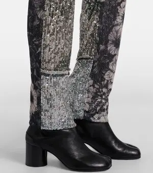 MAISON MARGIELA Sequined Patchwork Slim Pants