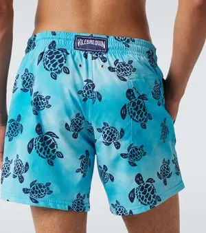 Vilebrequin Printed Swim Trunks - Blue
