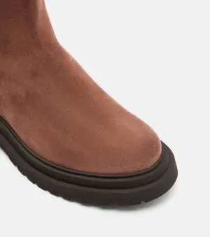 Brunello Cucinelli Monili Suede Chelsea Boots