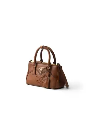 Prada Galleria Mini Leather Bag - Brown