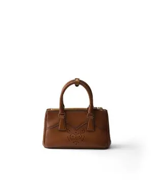 Prada Galleria Mini Leather Bag - Brown