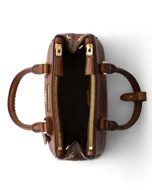 Prada Galleria Mini Leather Bag - Brown