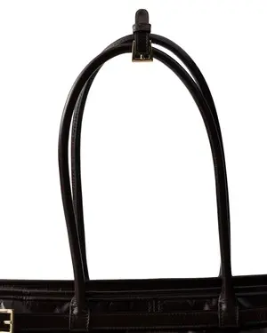 Prada Bonnie Large Leather Handbag - Brown