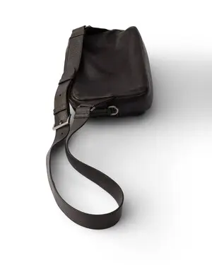 Prada Distressed Nappa Leather Shoulder Bag