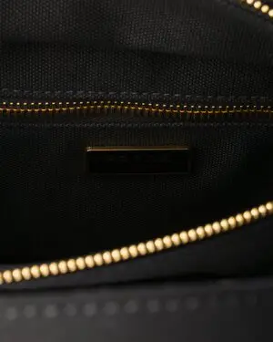 Prada Small Wicker And Canvas Tote Bag - Neutral