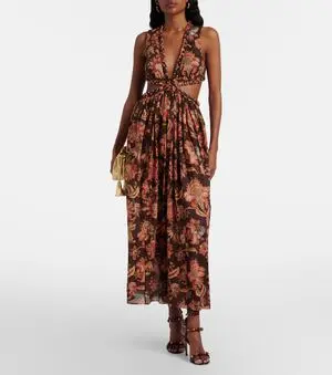 GIANVITO ROSSI Pandawa Beaded Leather Sandals - Brown