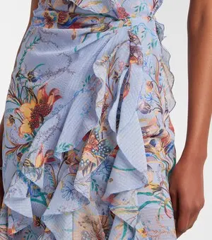 Etro Printed Ruffled Maxi Dress