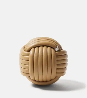 GIOBAGNARA Nodo Leather Doorstop - Beige
