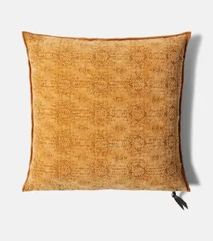 MAISON DE VACANCES Cotton-blend Cushion - Orange