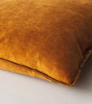 MAISON DE VACANCES Leather-trimmed Cushion