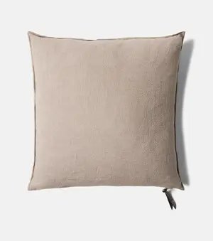 MAISON DE VACANCES Linen Crepe Cushion - Beige