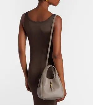 Saint Laurent Le 5 A 7 Bea Baby Leather Top-handle Bag - Beige